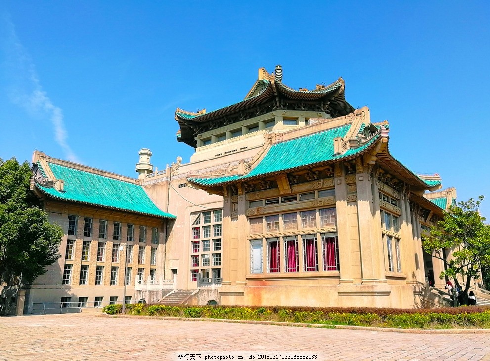 武汉大学老图书馆图片_旅游度假_生活方式-图行天下素材网